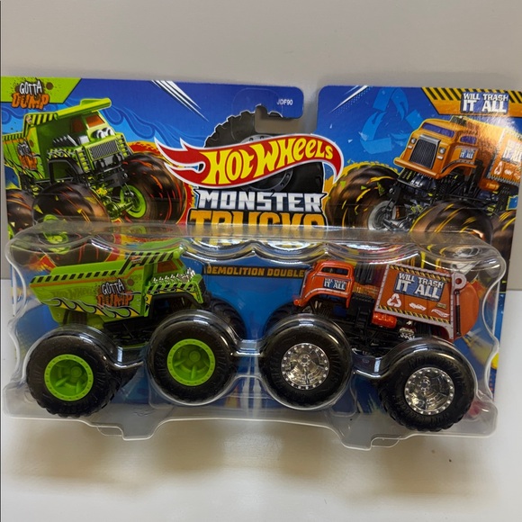Hot Wheels | Toys | Hot Wheels Monster Trucks Double Pack Green And ...